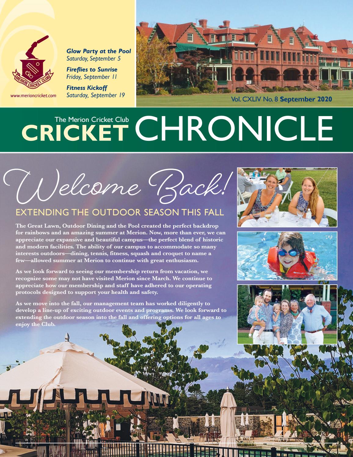 MCC: September Chronicle by communications-merioncricket - Issuu