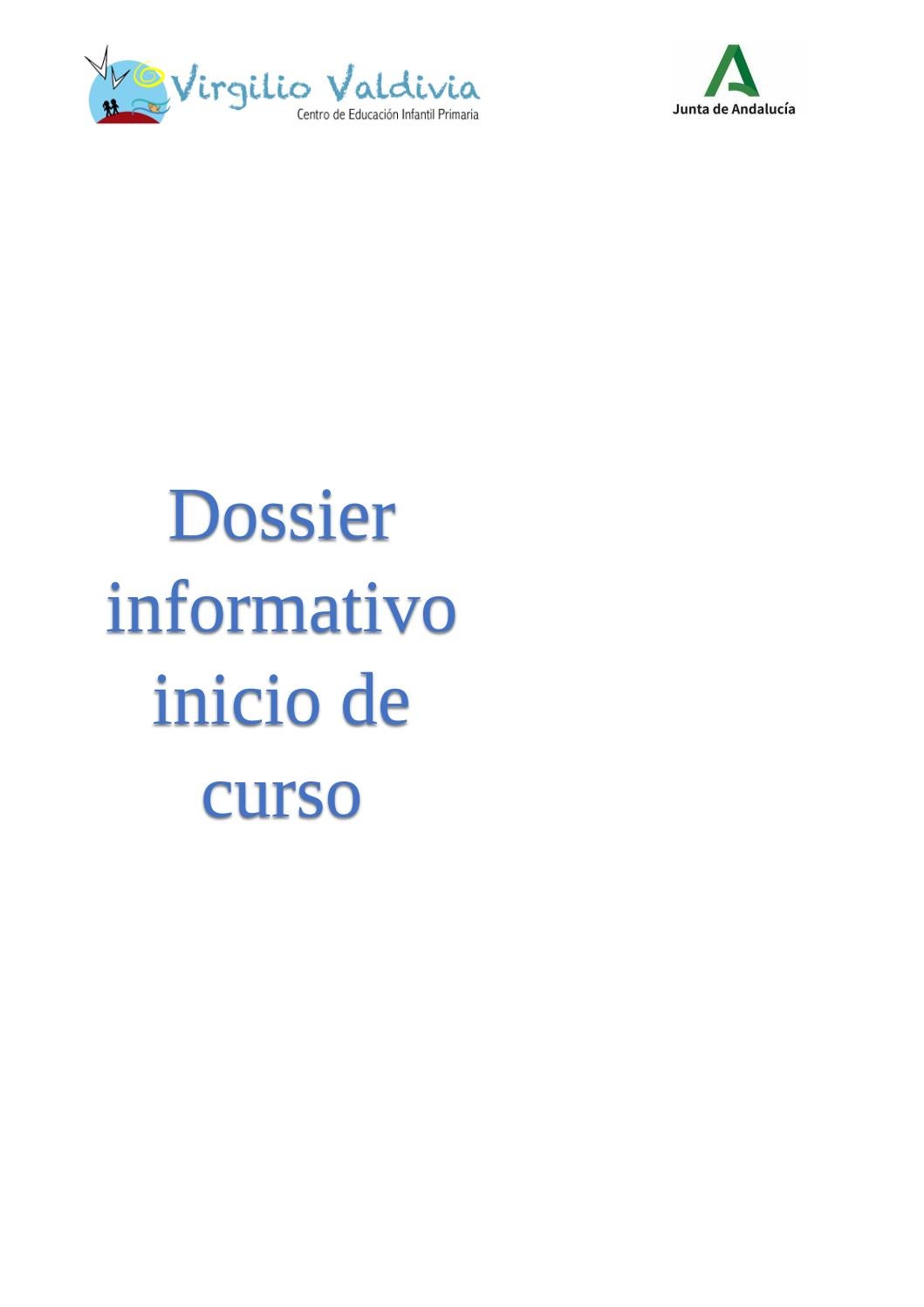 Dossier informativo inicio de curso 2020/21 by loli tapia - Issuu
