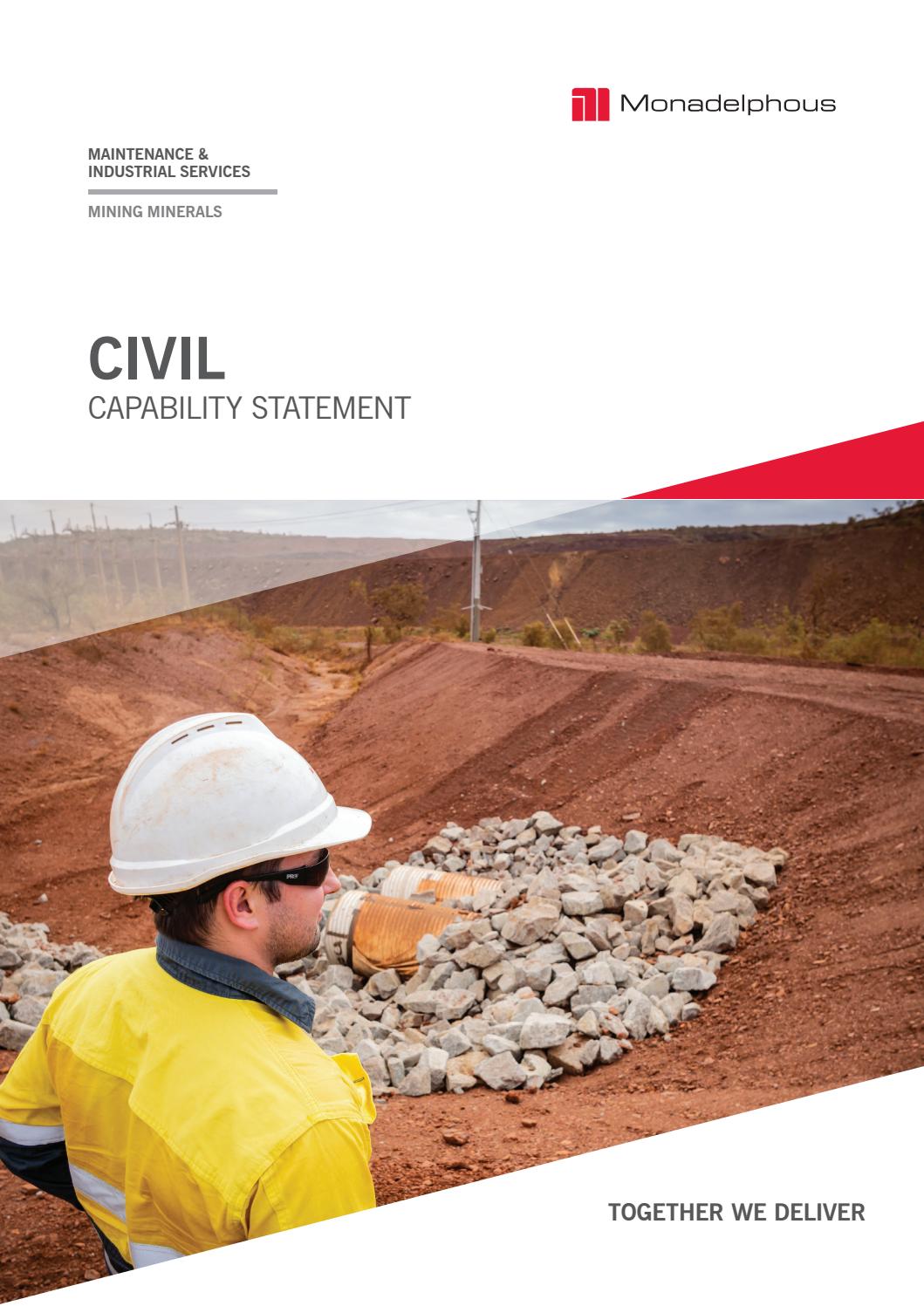 Civil Capability Statement by Monadelphous Group Limited - Issuu