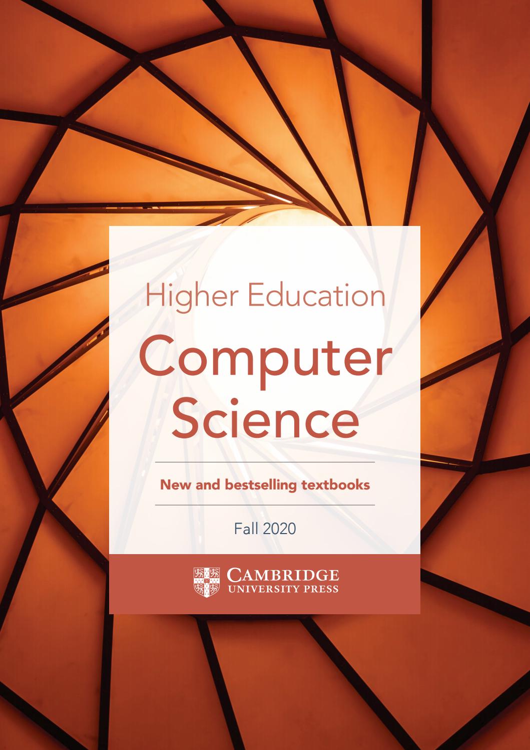 Computer Science Textbooks From Cambridge University Press Fall 2020 By Computer Science Textbooks From Cambridge University Press Fall 2020 By