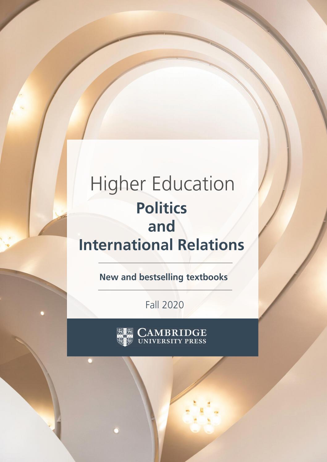 Politics and International Relations Textbooks from Cambridge ...