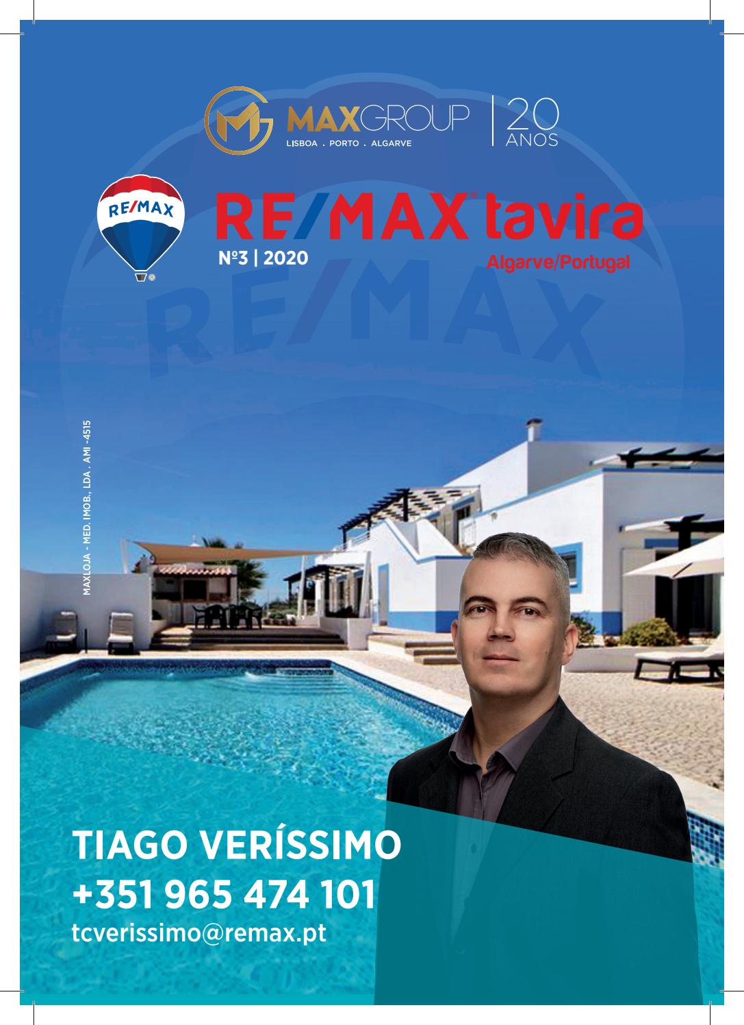 Tiago Veríssimo | Revista Remax Tavira | nº3 | 2020 by RE/MAX Maxgroup Tavira - Issuu