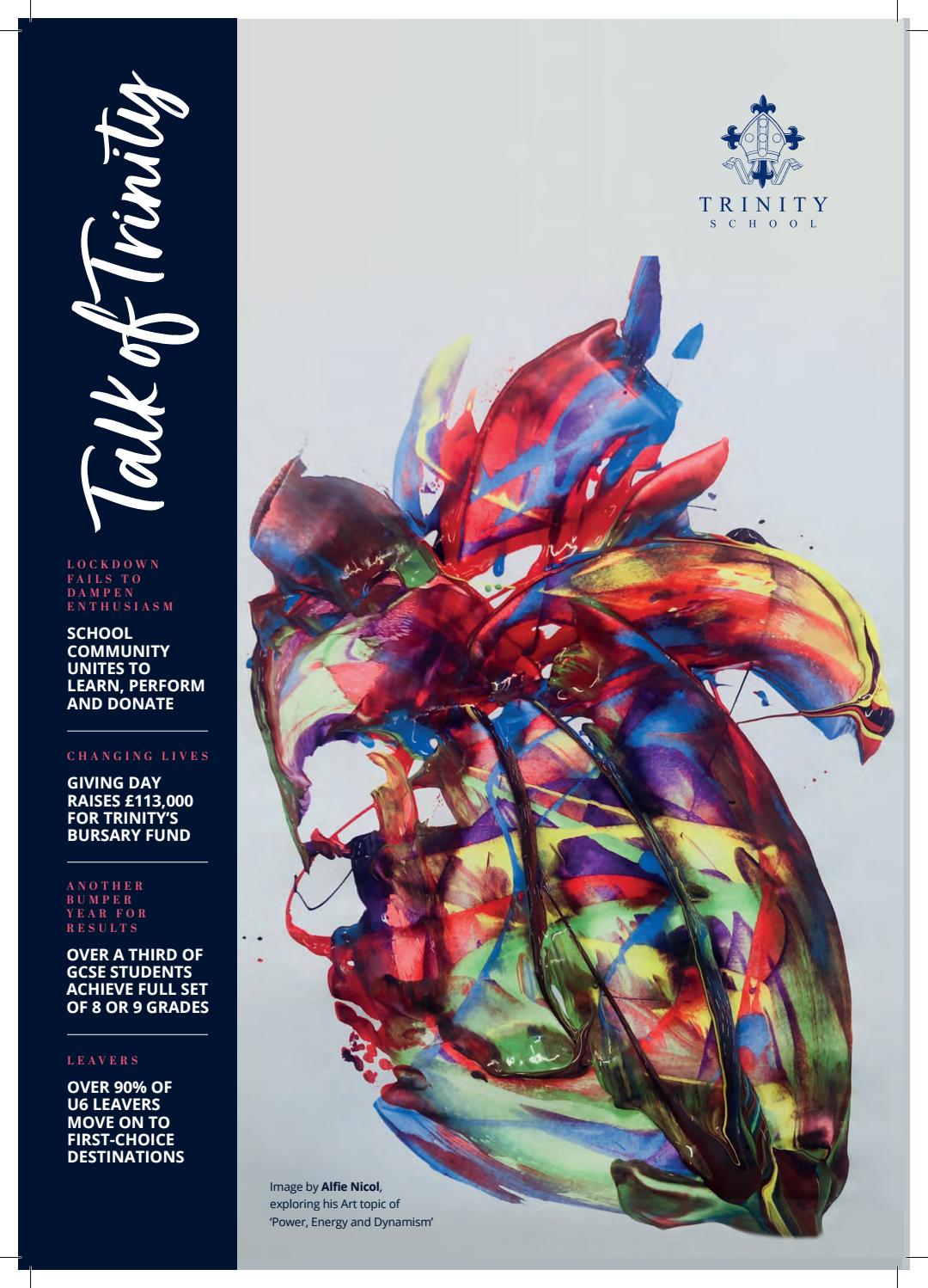Talk of Trinity Autumn/Winter 20/21 by trinityschoolcroydon - Issuu