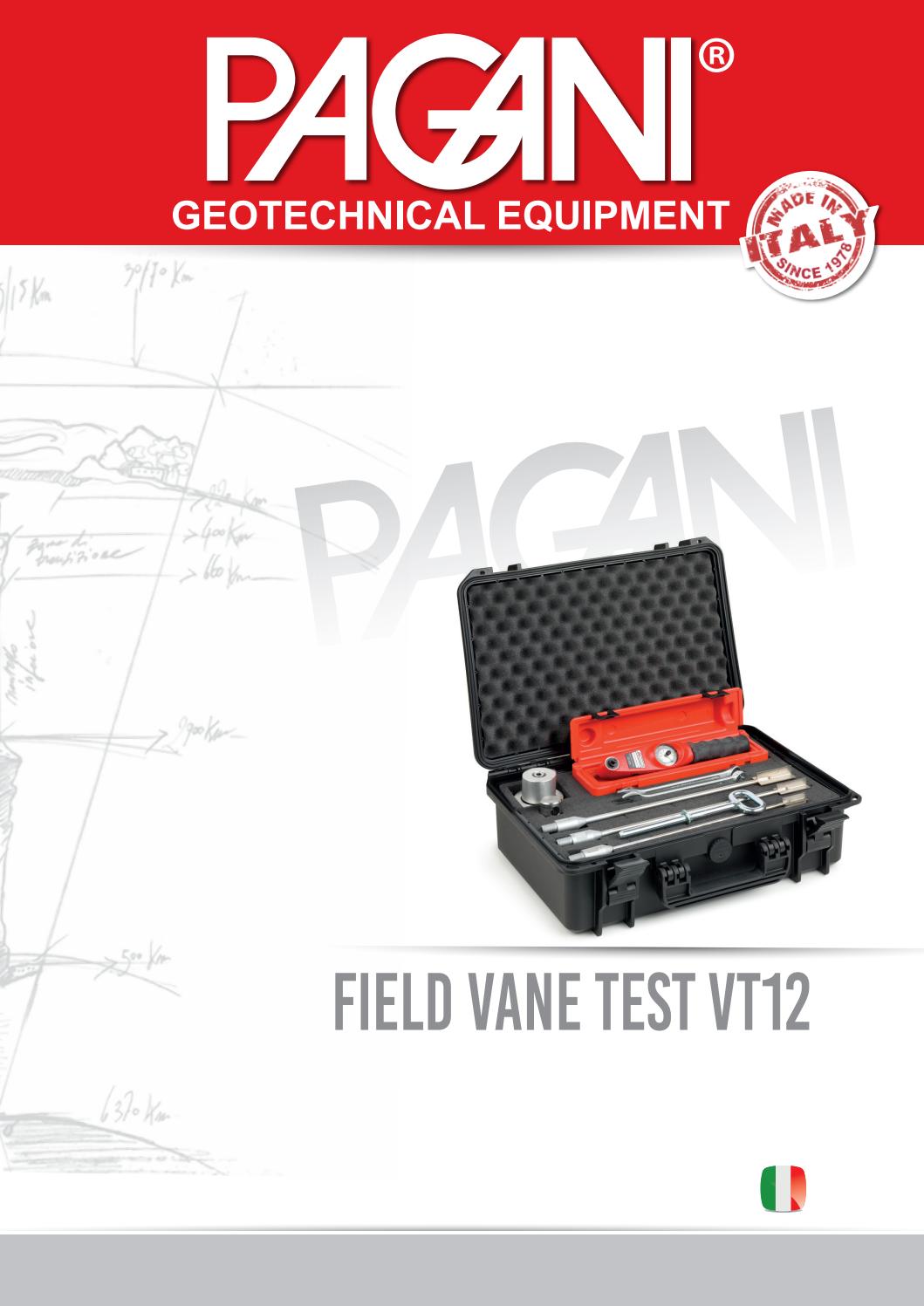 Vane Test VT 12 by PAGANI Geotechnical Equipment - Issuu