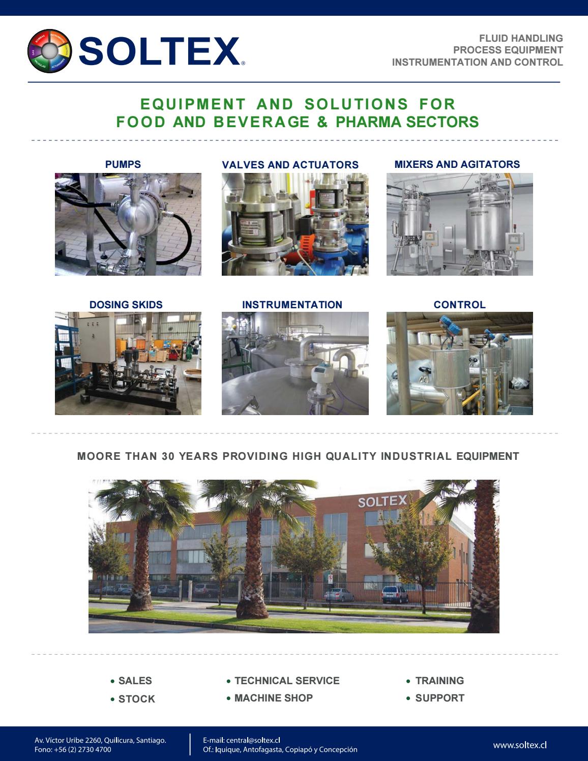 Catalog 2020 Food and beverage and pharma by SOLTEX CHILE - Issuu