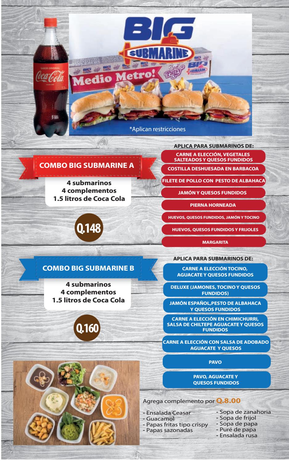 Menú Restaurantes by Patsy Guatemala - Issuu