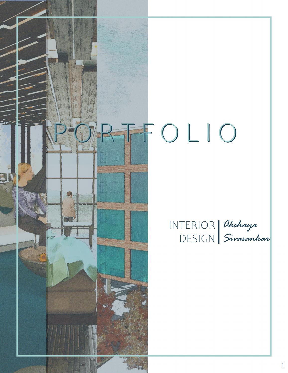 Interior Design Graduate Portfolio - Akshaya Sivasankar by Akshaya ...