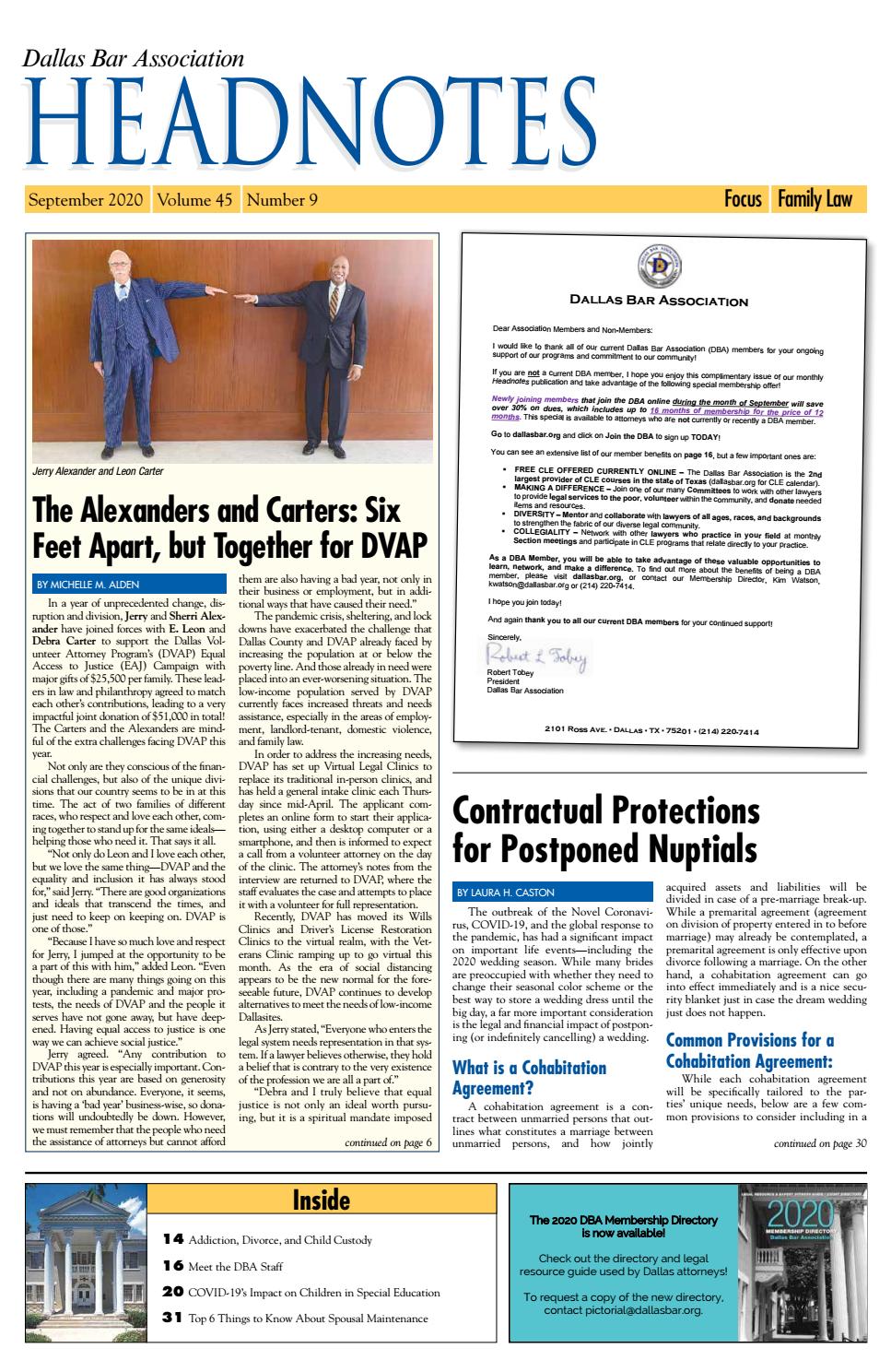 September 2020 Headnotes: Family Law by Jessica Smith - Issuu