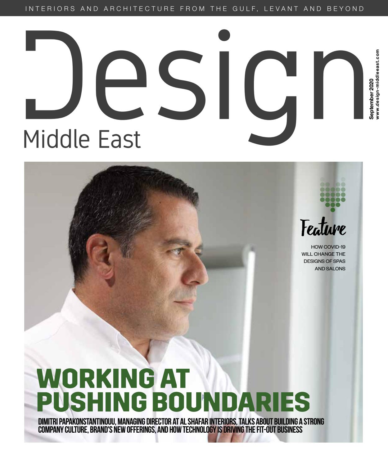Design Middle East - September 2020 by Design Middle East - Issuu
