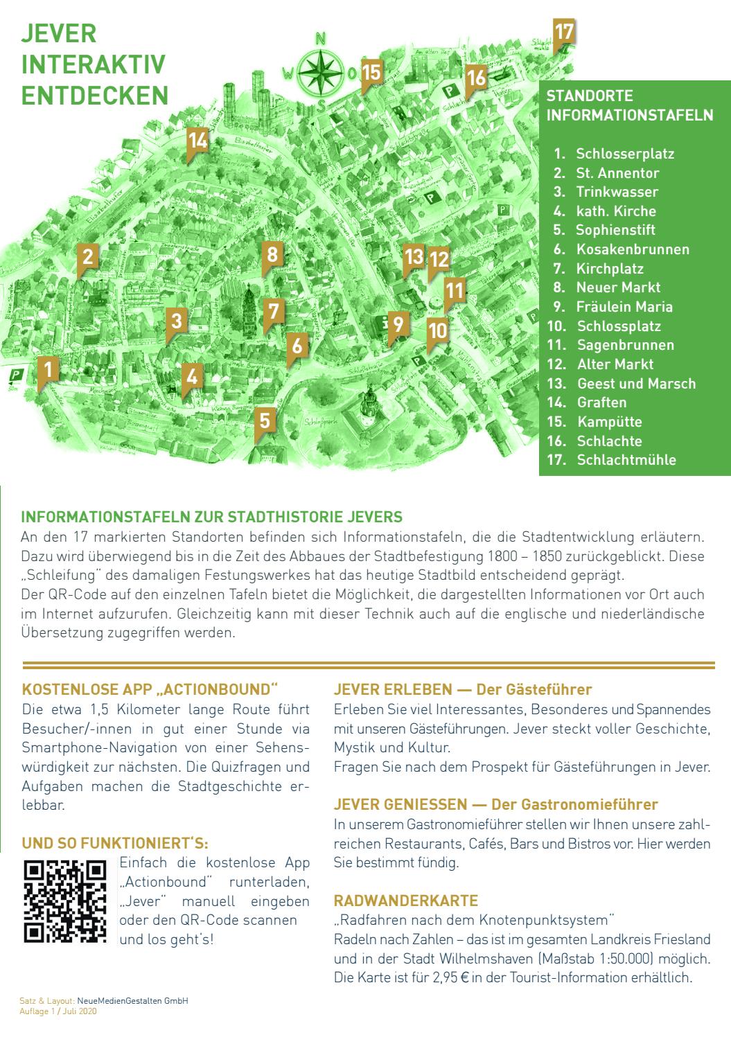 Jever entdecken - Stadtkarte und Sehenswürdigkeiten by Stadt Jever - Issuu