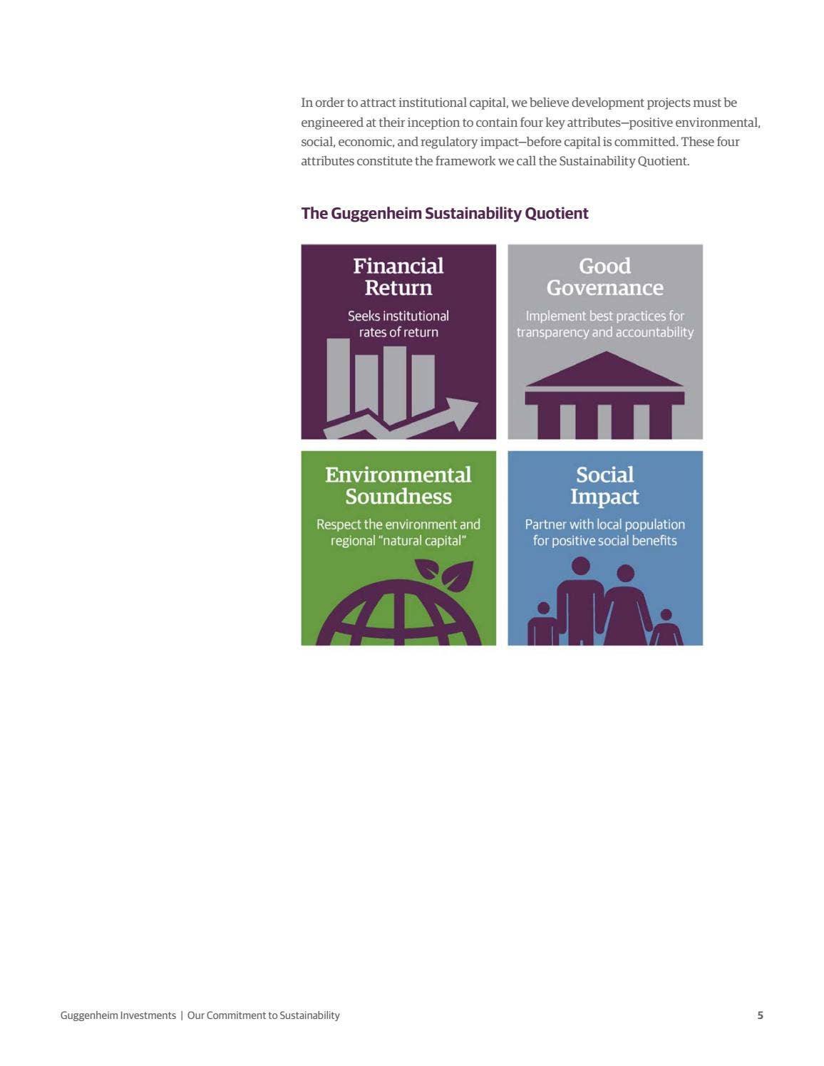 Our Commitment to Sustainability by Guggenheim Investments - Issuu