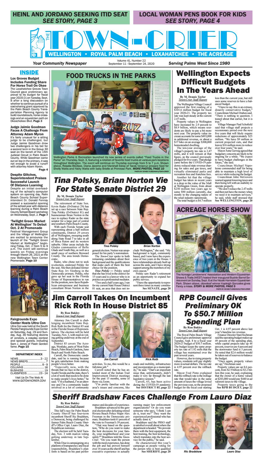 Town-Crier Newspaper September 11, 2020 by Wellington The Magazine LLC ...