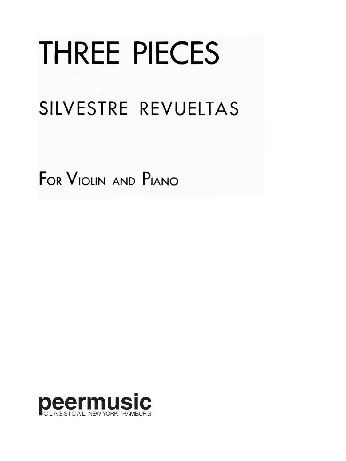 Revueltas - Three Pieces by Peermusic Classical - Issuu