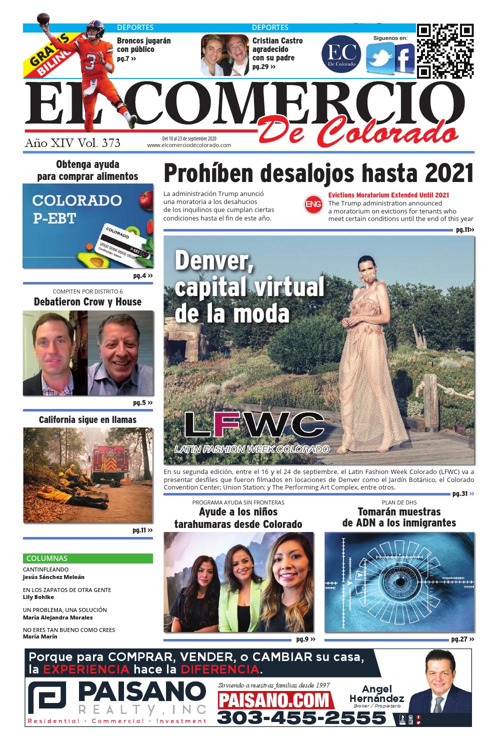 El Comercio de Colorado Edition 373 September 10th 2020 by El Comercio ...