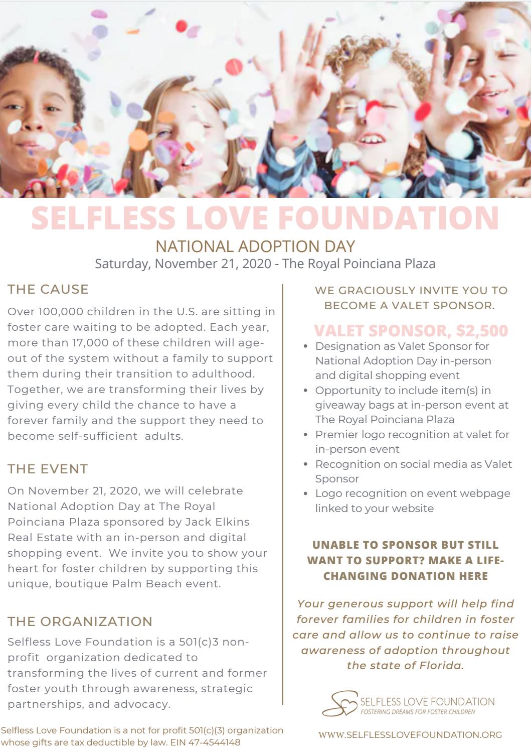 National Adoption Day Event Flyer - November 2020 by ...