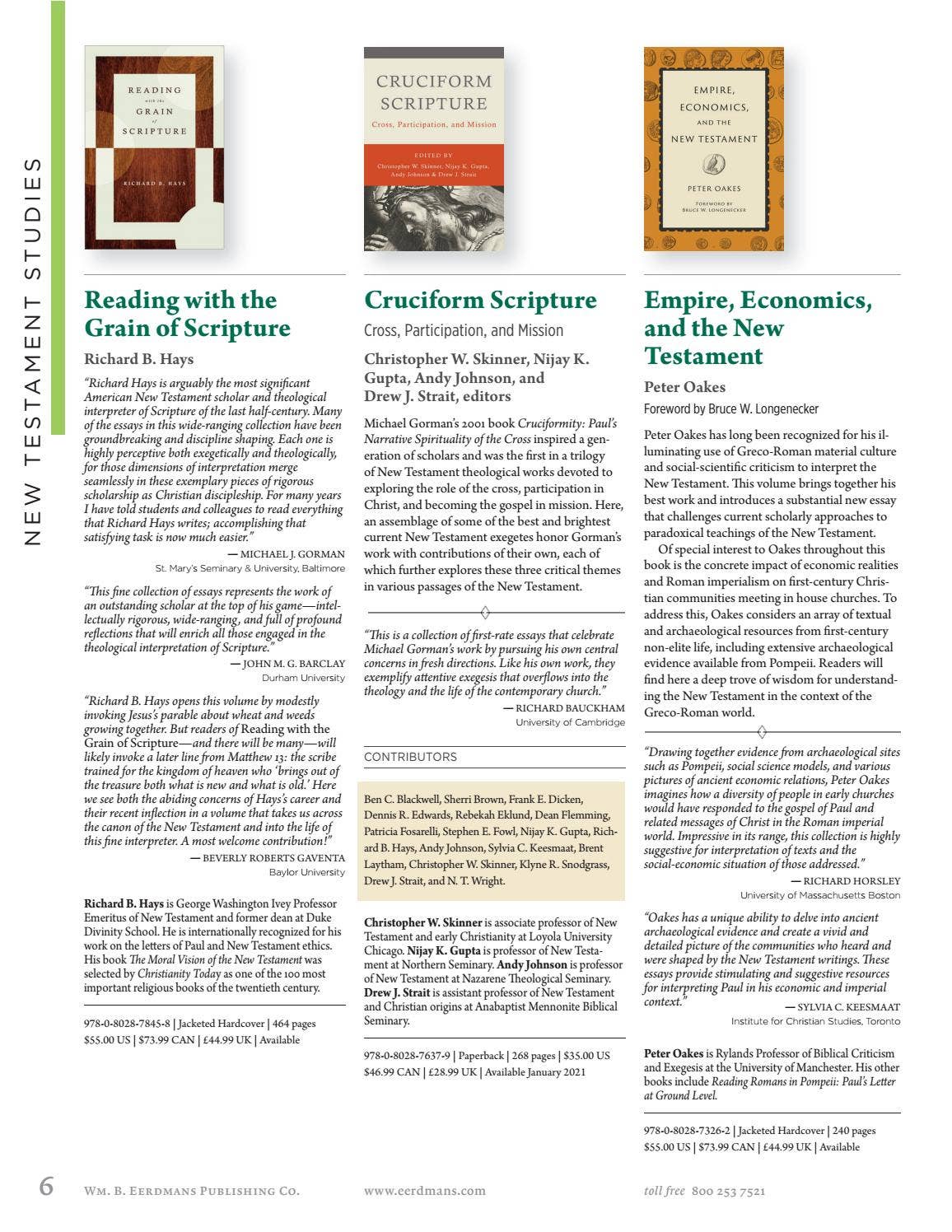 Eerdmans Academic Catalog Fall/Winter 2020 by Wm. B. Eerdmans ...