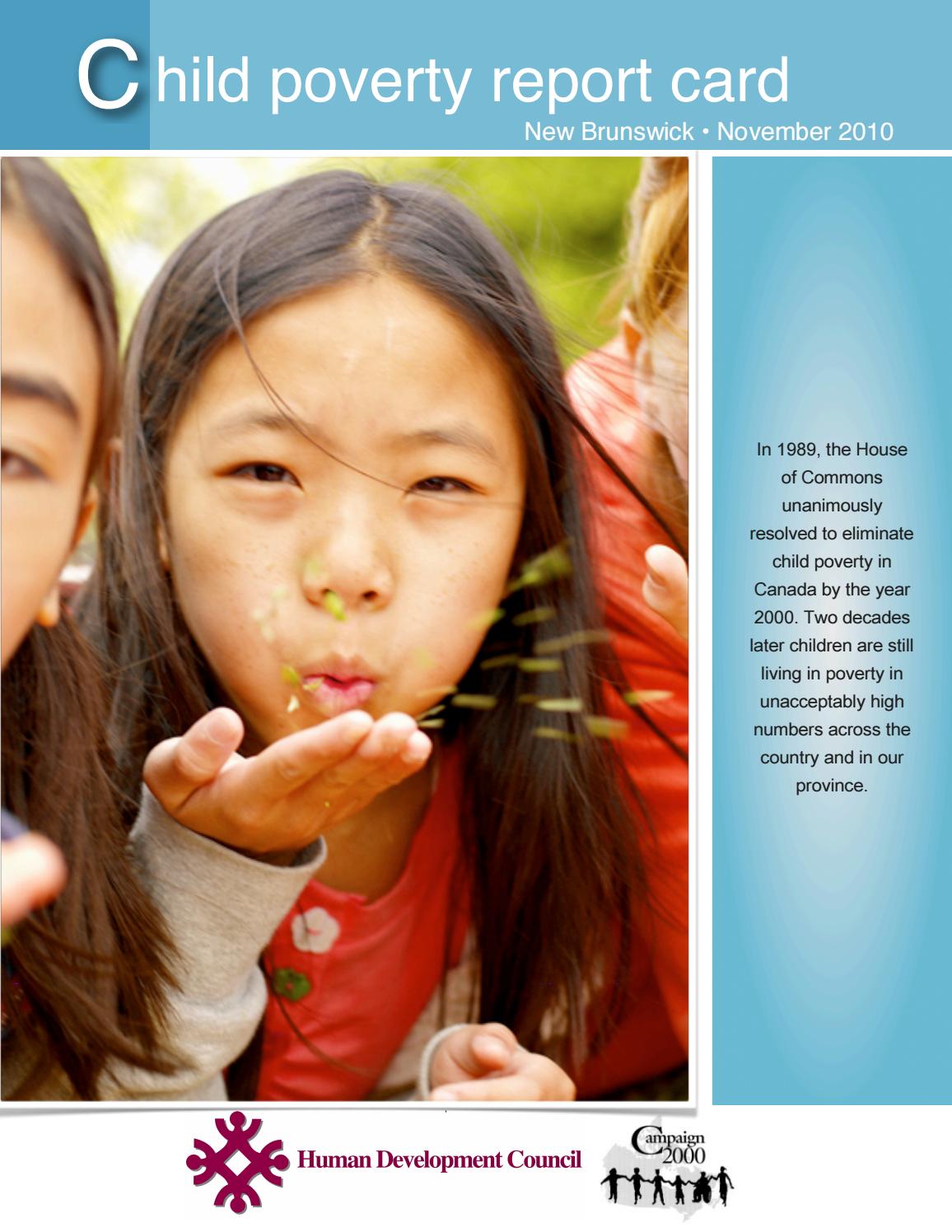 2010 Child Poverty Report Card English by sjhdc - Issuu