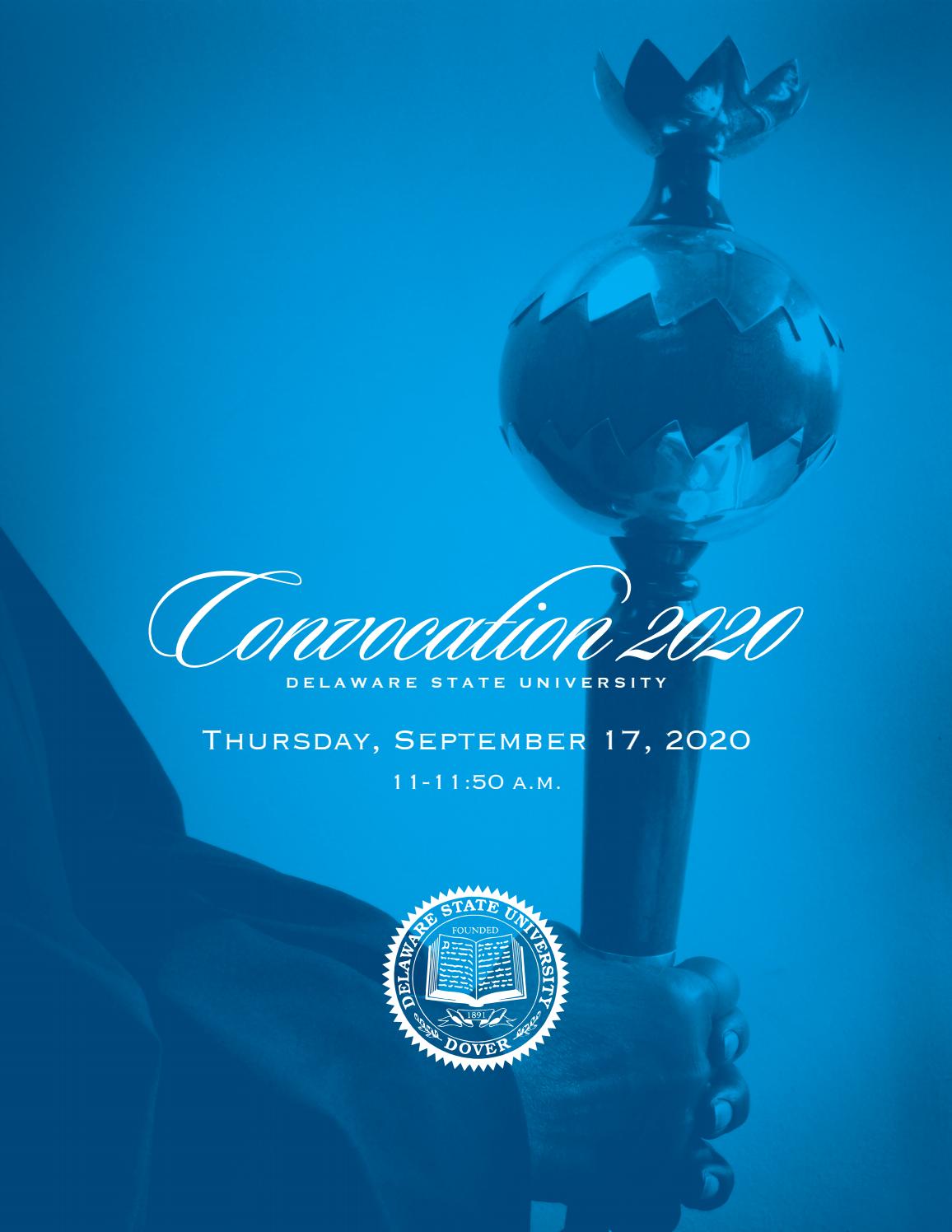 Delaware State University Convocation 2020 by delstateuniv - Issuu