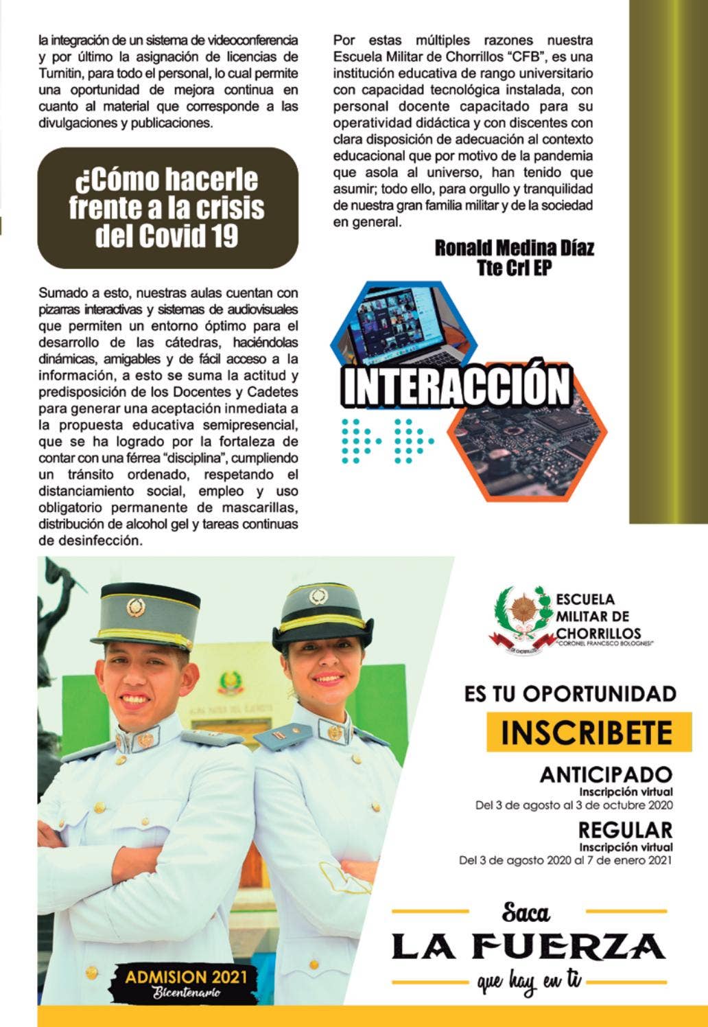 Revista Actualidad Miilitar N.° 525 - 2020 by Ejército del Perú - Issuu