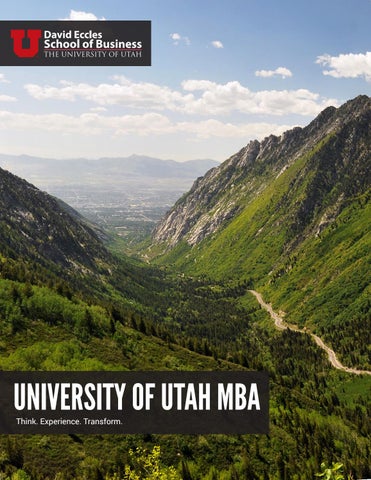 University of Utah Full-time MBA by University of Utah's MBA Programs ...