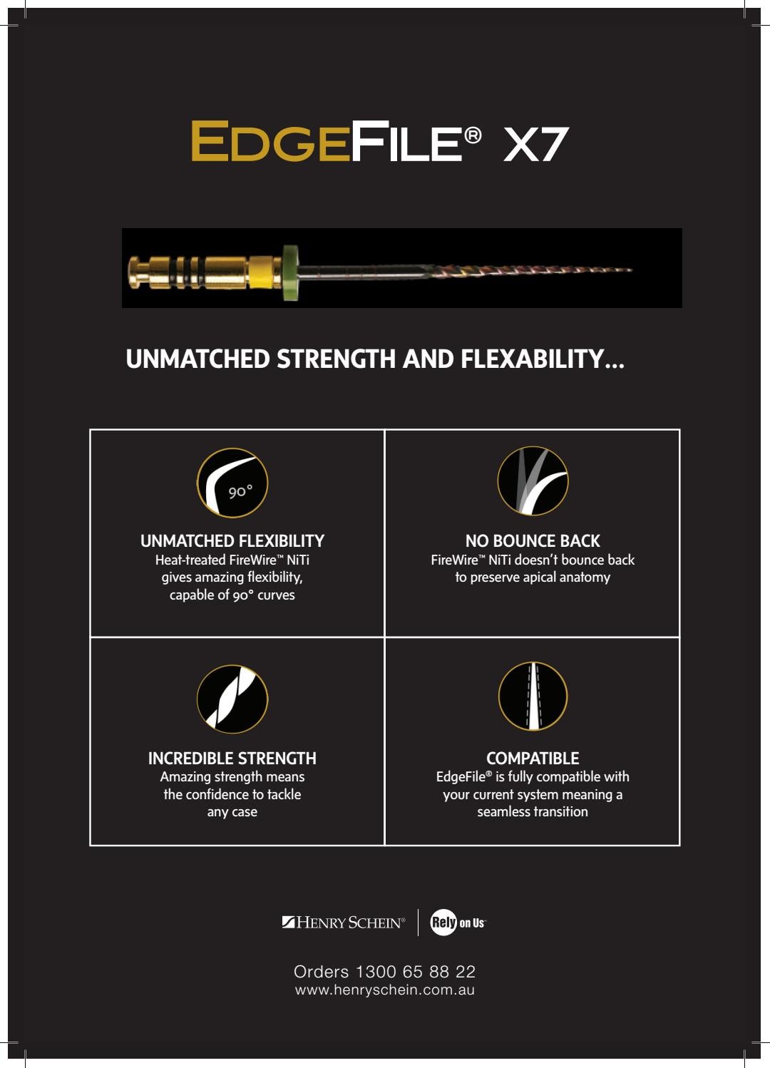 EdgeFile X7 Flyer by Henry Schein Australia - Issuu
