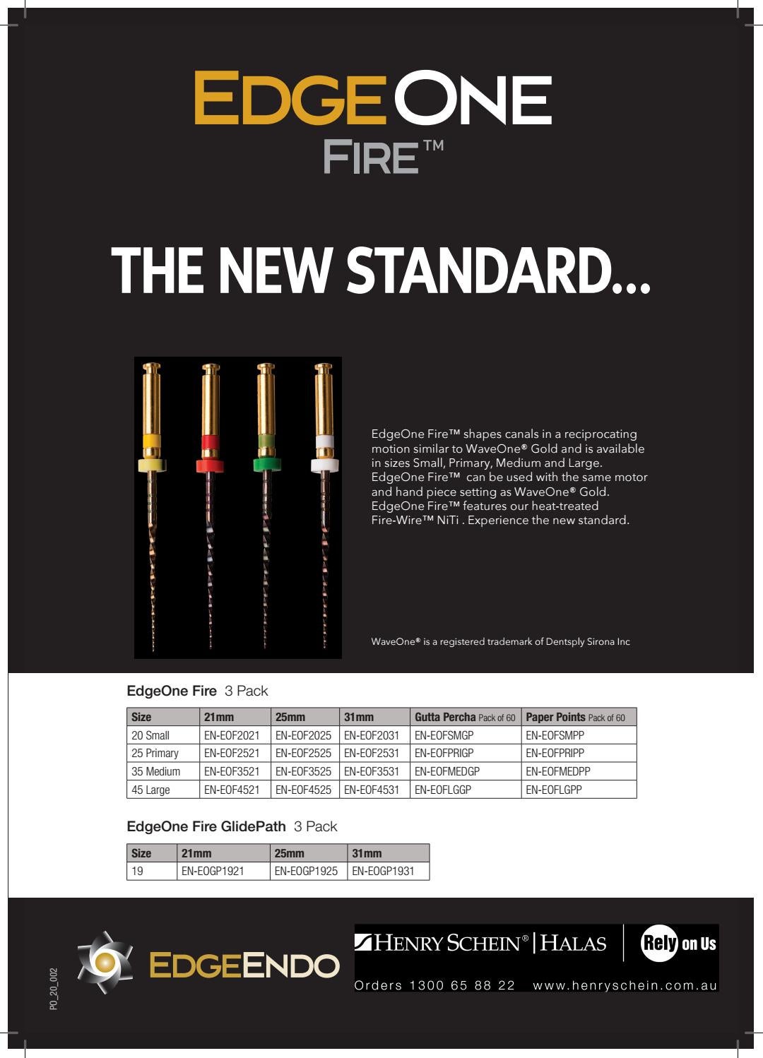 EdgeOne Fire Flyer by Henry Schein Australia - Issuu