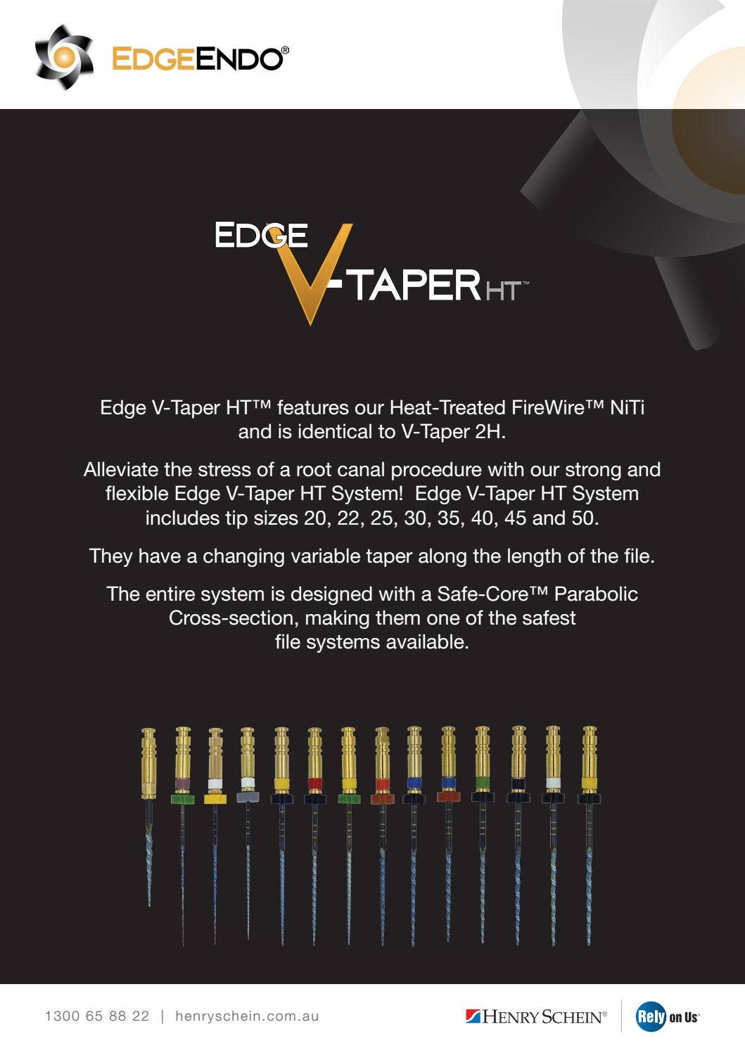 Edge V-Taper Brochure by Henry Schein ANZ - Issuu
