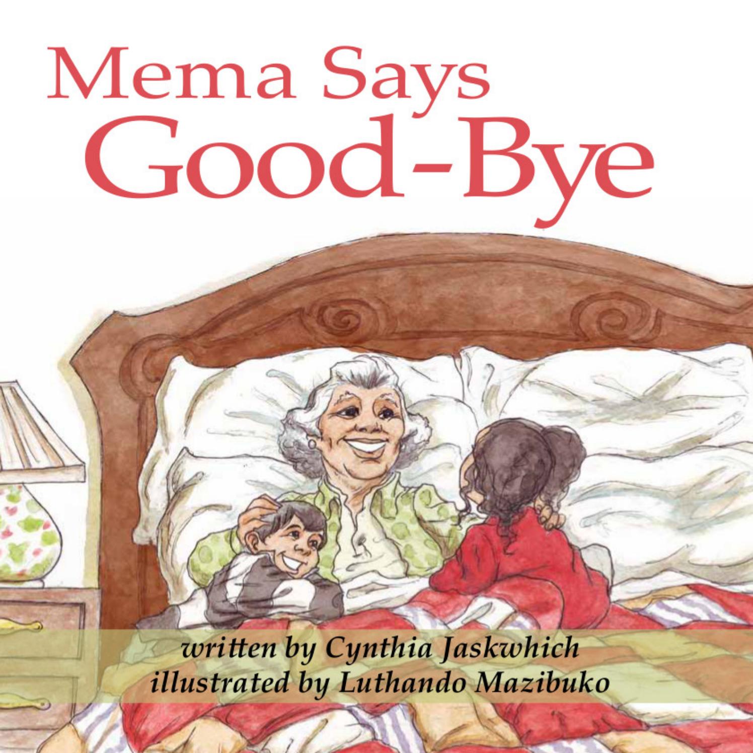 Mema Says Good-Bye by BahaiBookstore.com - Issuu