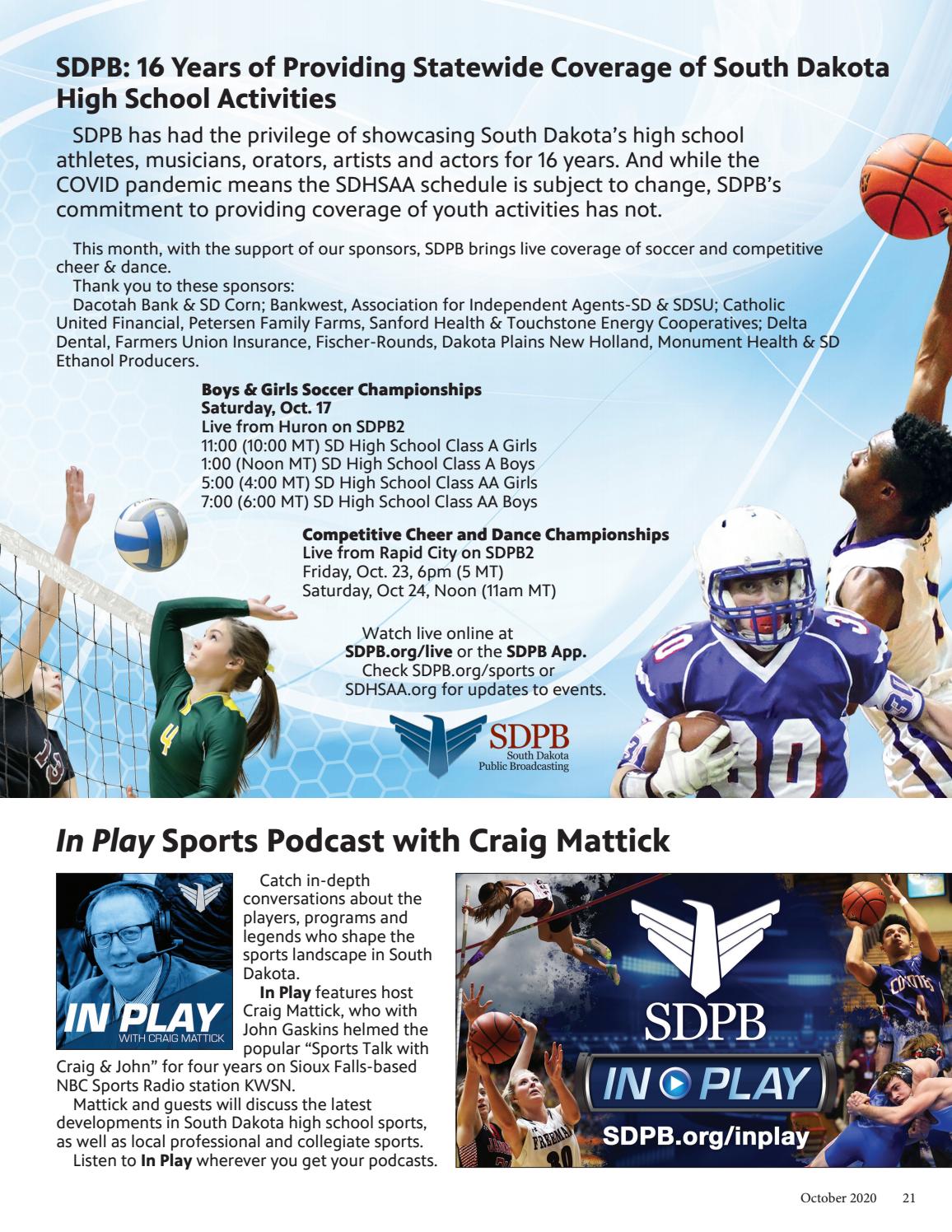 SDPB October 2020 Magazine by South Dakota Public Broadcasting - Issuu
