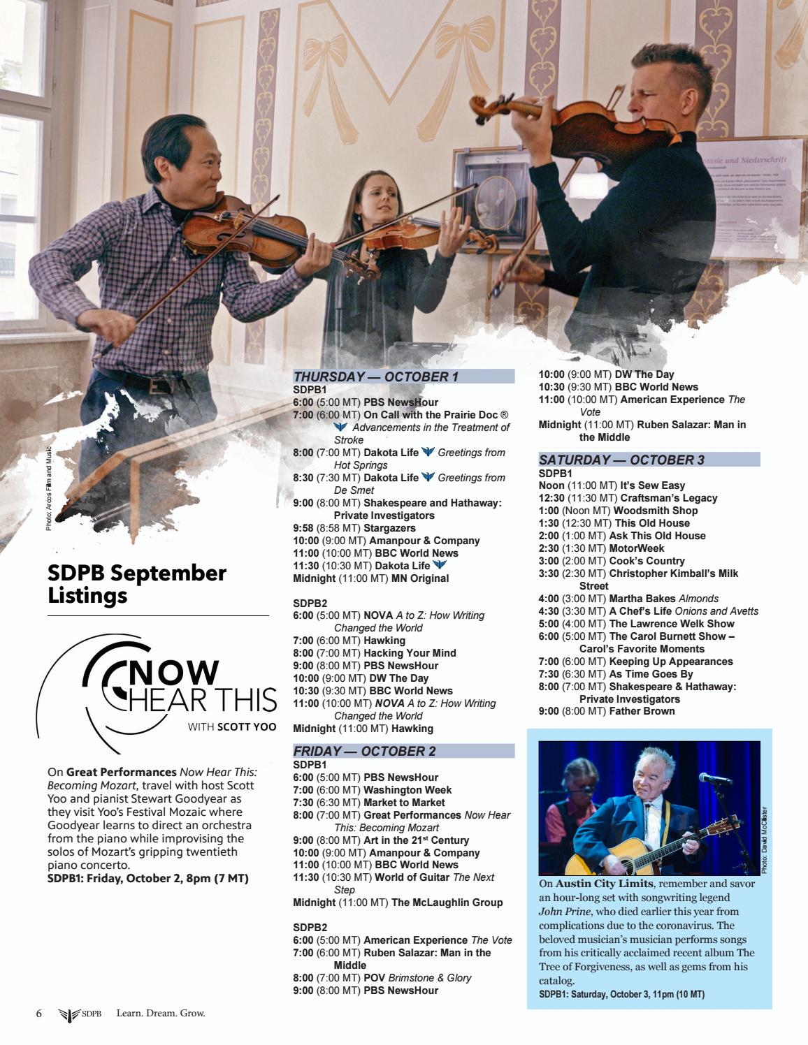 SDPB October 2020 Magazine by South Dakota Public Broadcasting - Issuu