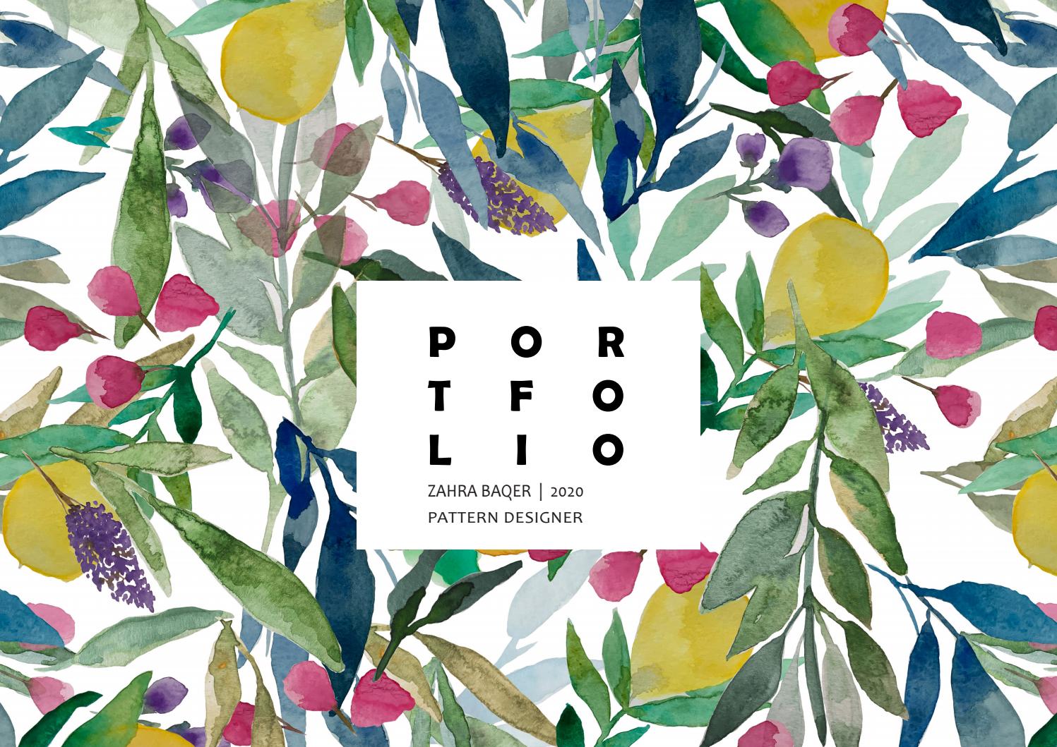 Pattern Design Portfolio by zahra baqer - Issuu