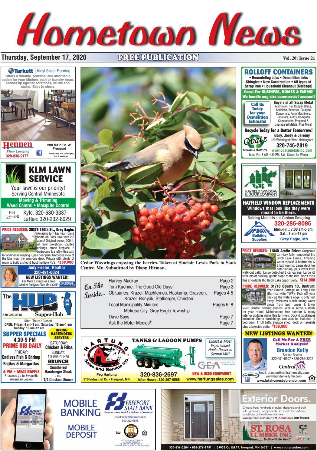 Hometown News September 17, 2020 by Hometown News - Issuu