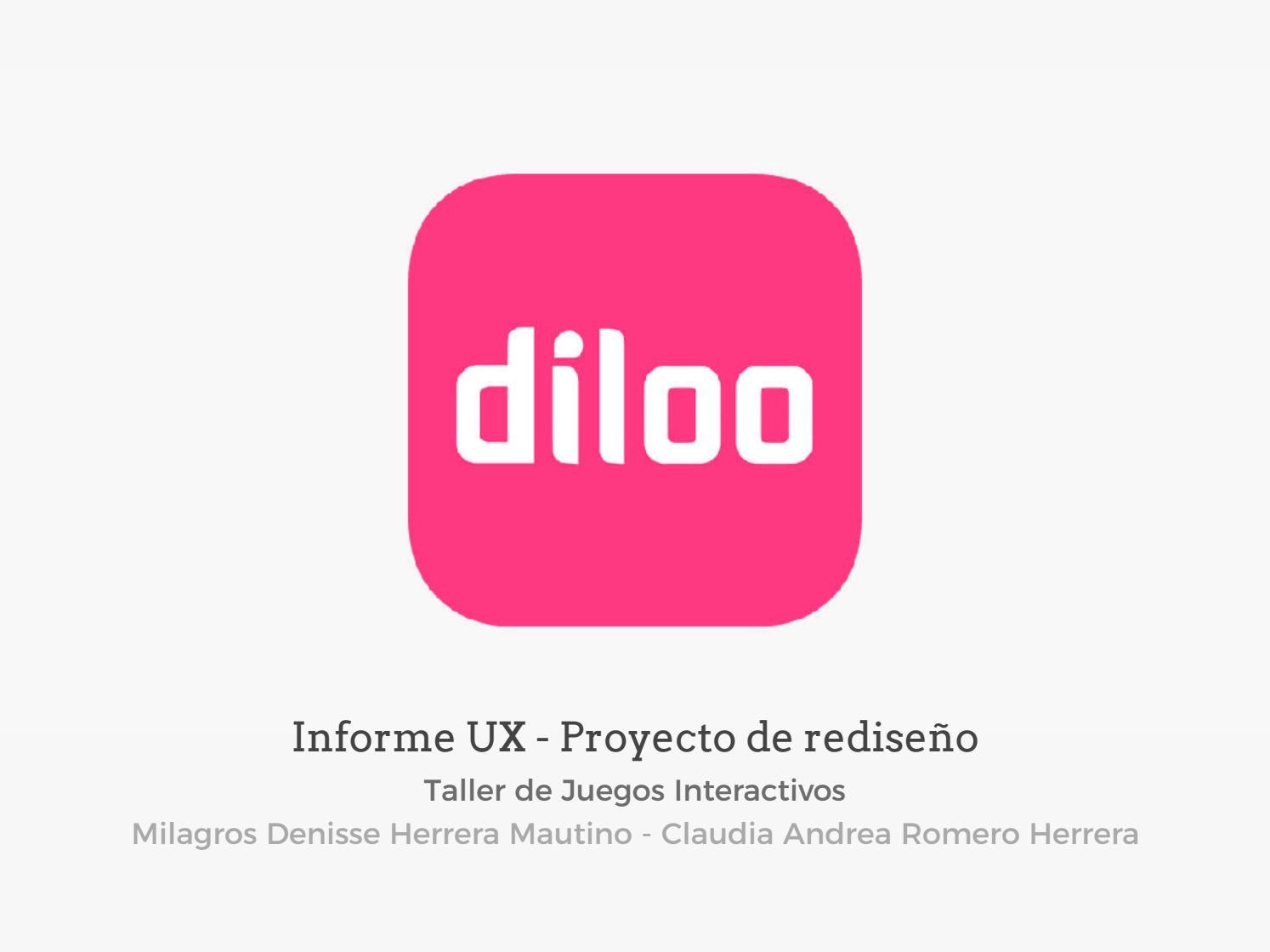 Rediseño App Diloo by andreaaromero5 - Issuu