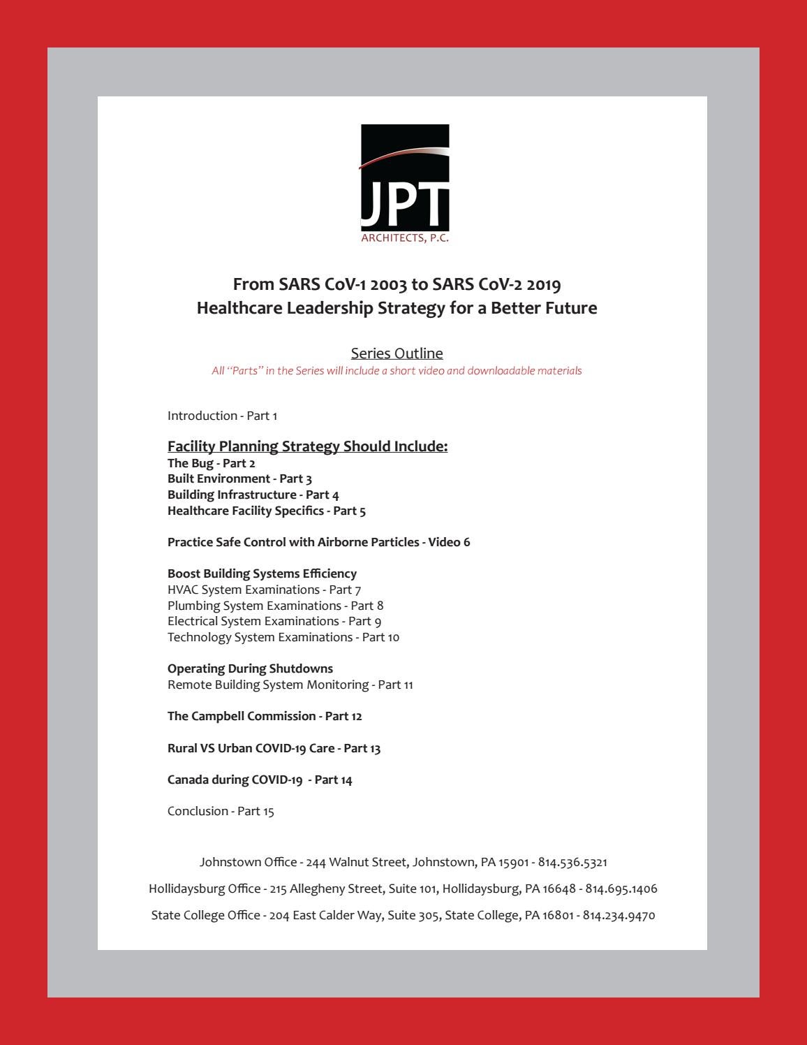 Guide and Video Series Outline: From SARS CoV-1 2003 to SARS CoV-2 2019 ...