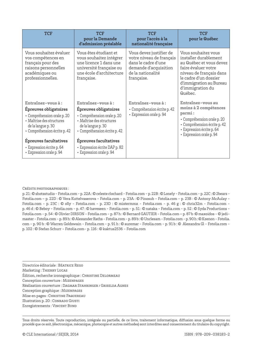 ABC TCF - Tous niveaux by CLE International - Issuu