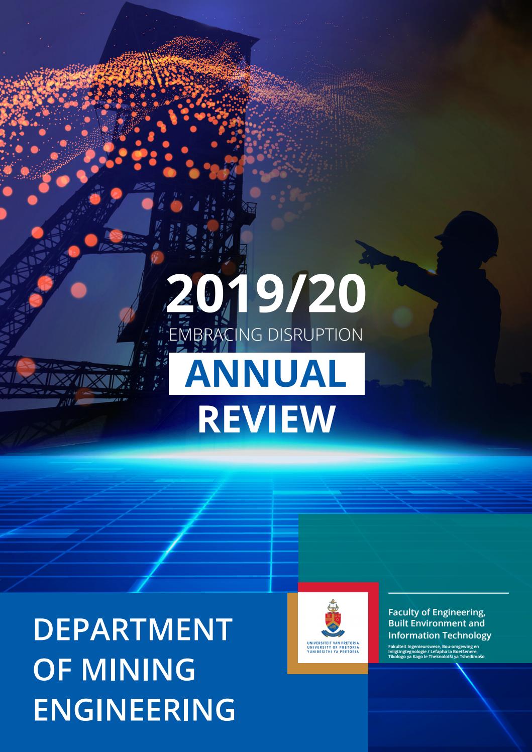 Department of Mining Engineering’s Annual Review by University of ...