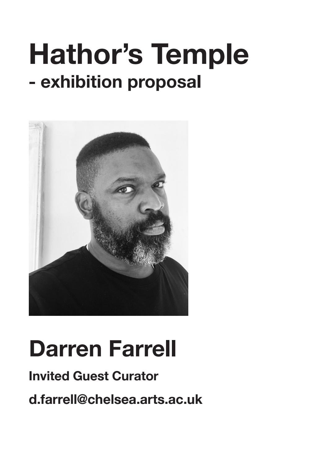 Hathor’s Temple, Darren Farrell by Teaching, Learning and Employability ...