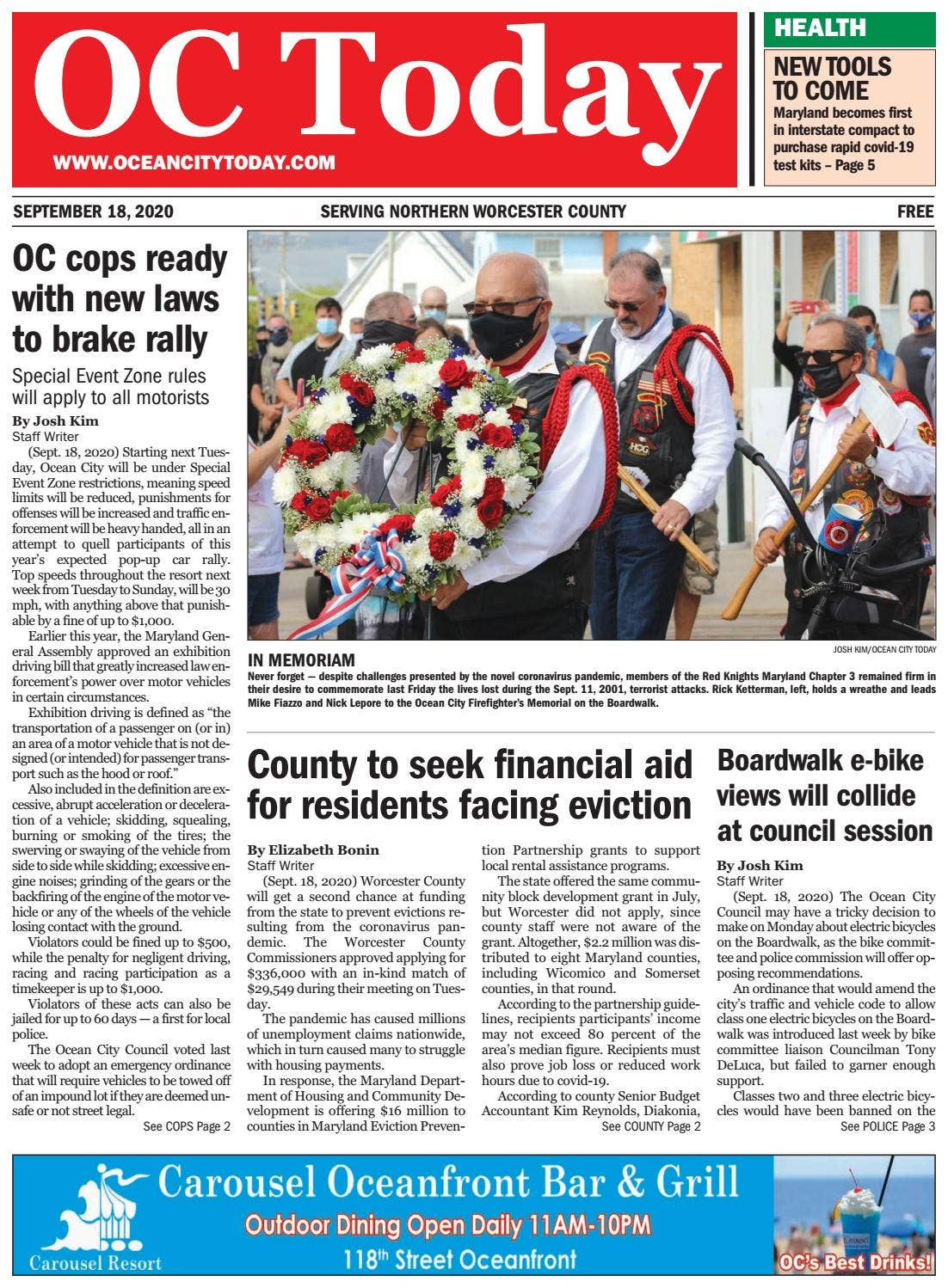 9/18/2020 Ocean City Today by OC Today-Dispatch - Issuu