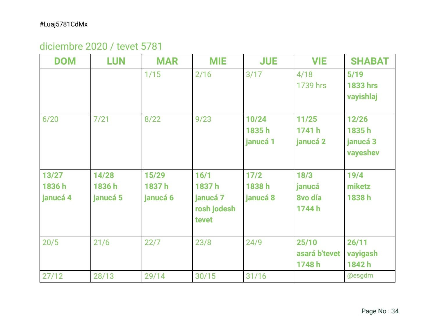 calendario hebreo 5781 by eusebio s. garduño. - Issuu