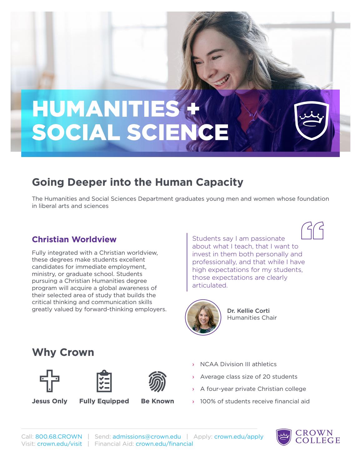 Humanities + Social Science by Crown College - Issuu