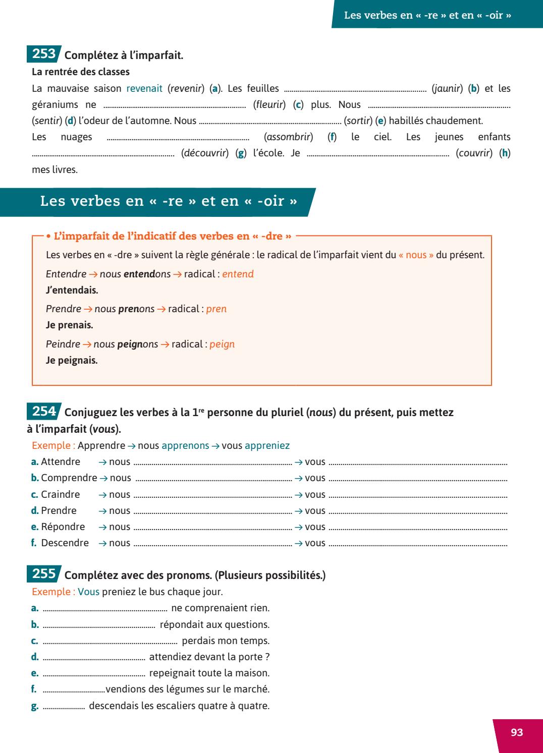 Pratique Conjugaison - Niveaux A1/A2 by CLE International - Issuu