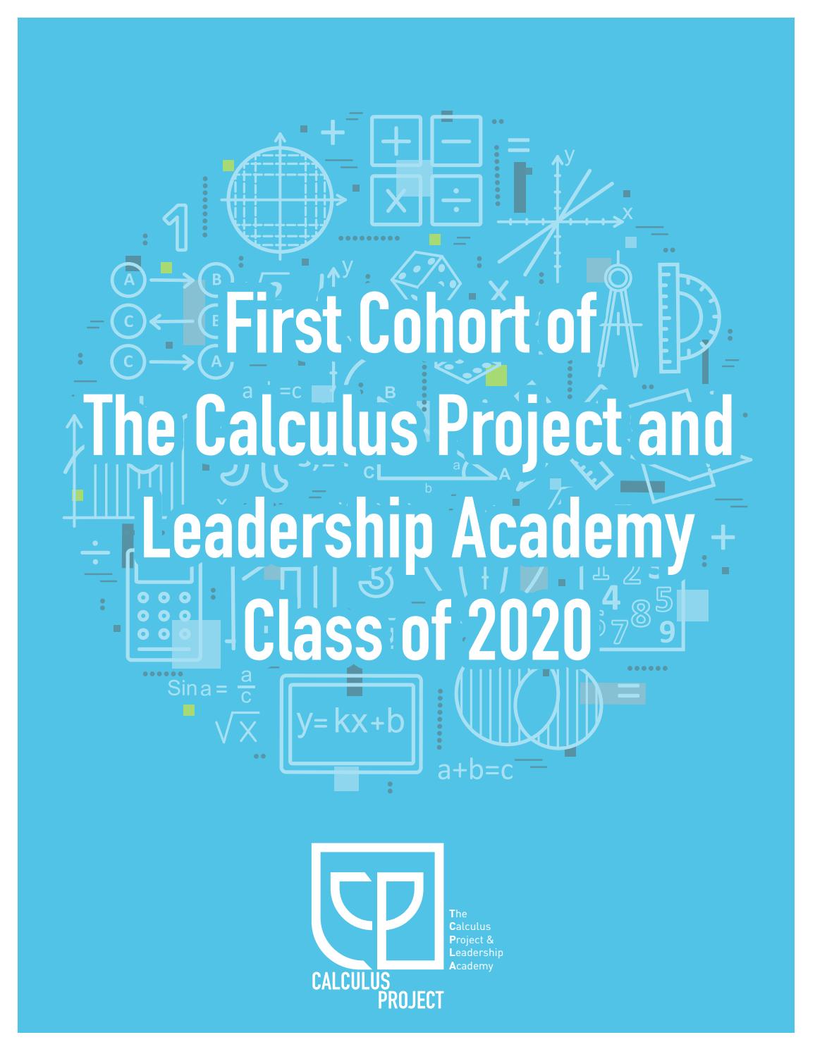 Celebrating The First Cohort of The Calculus Project and Leadership ...