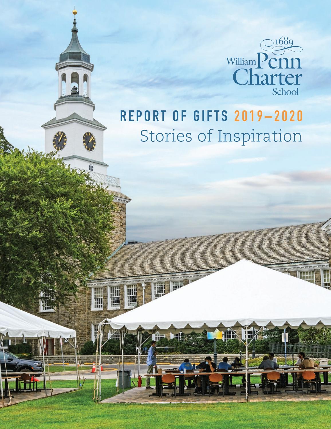 Report of Gifts 2019-2020 by William Penn Charter School - Issuu