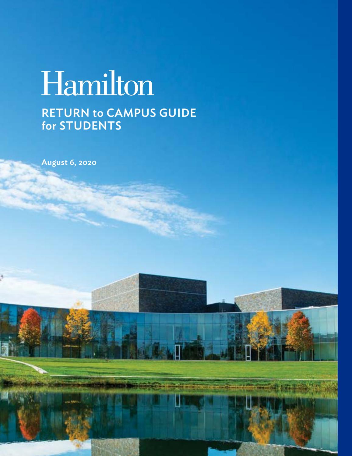 Return to Campus Guide for Students by Hamilton College - Issuu