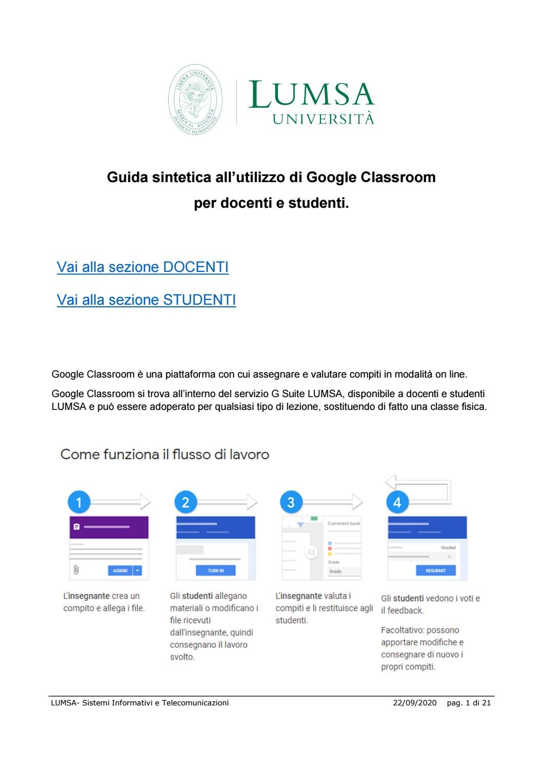 Google classroom by LIbera Università Maria Ss. Assunta - Issuu