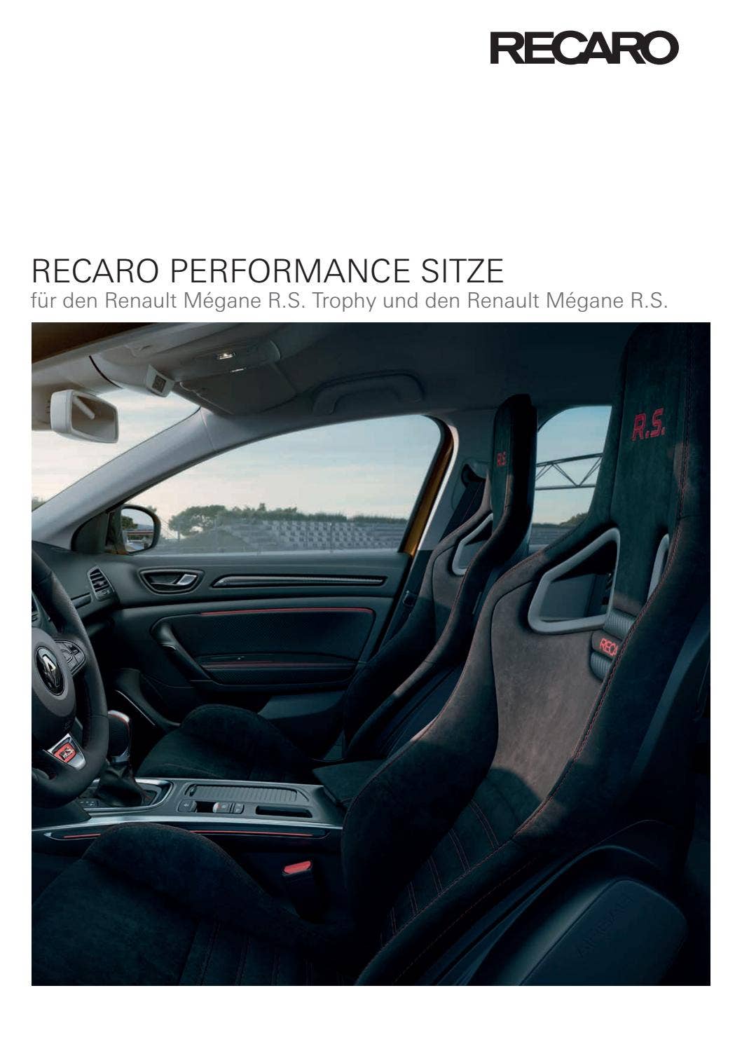 RECARO Renault Mégane R.S. Trophy & Renault Mégane R.S. (DE) by fmk ...