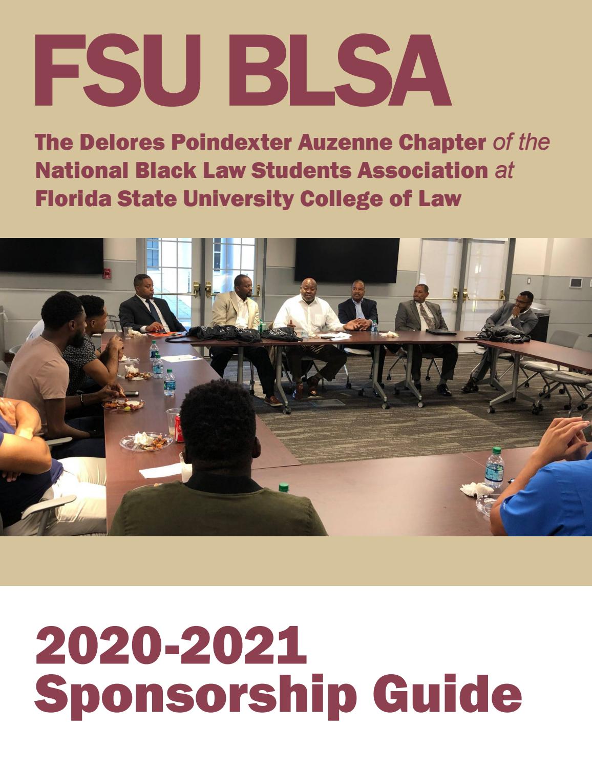 2020 FSU Black Law Students Association Brochure by Florida State ...