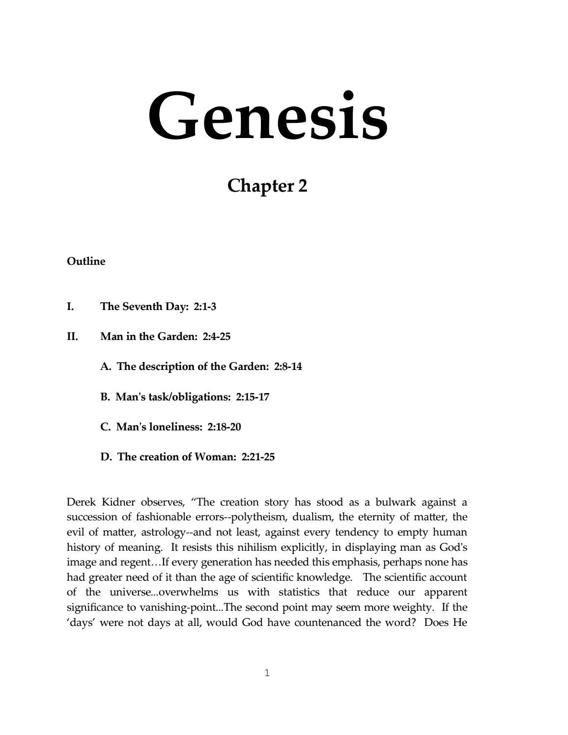 Genesis Chapter 2 Commentary by Mark Dunagan by Mark Dunagan - Issuu