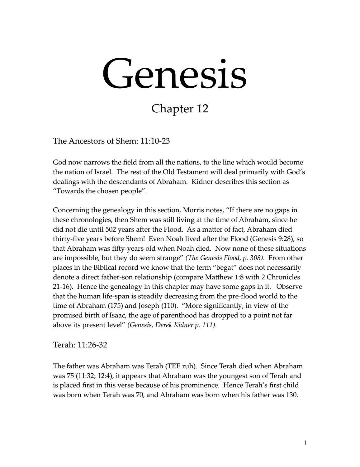 Genesis Chapter 12 Commentary by Mark Dunagan by Mark Dunagan - Issuu