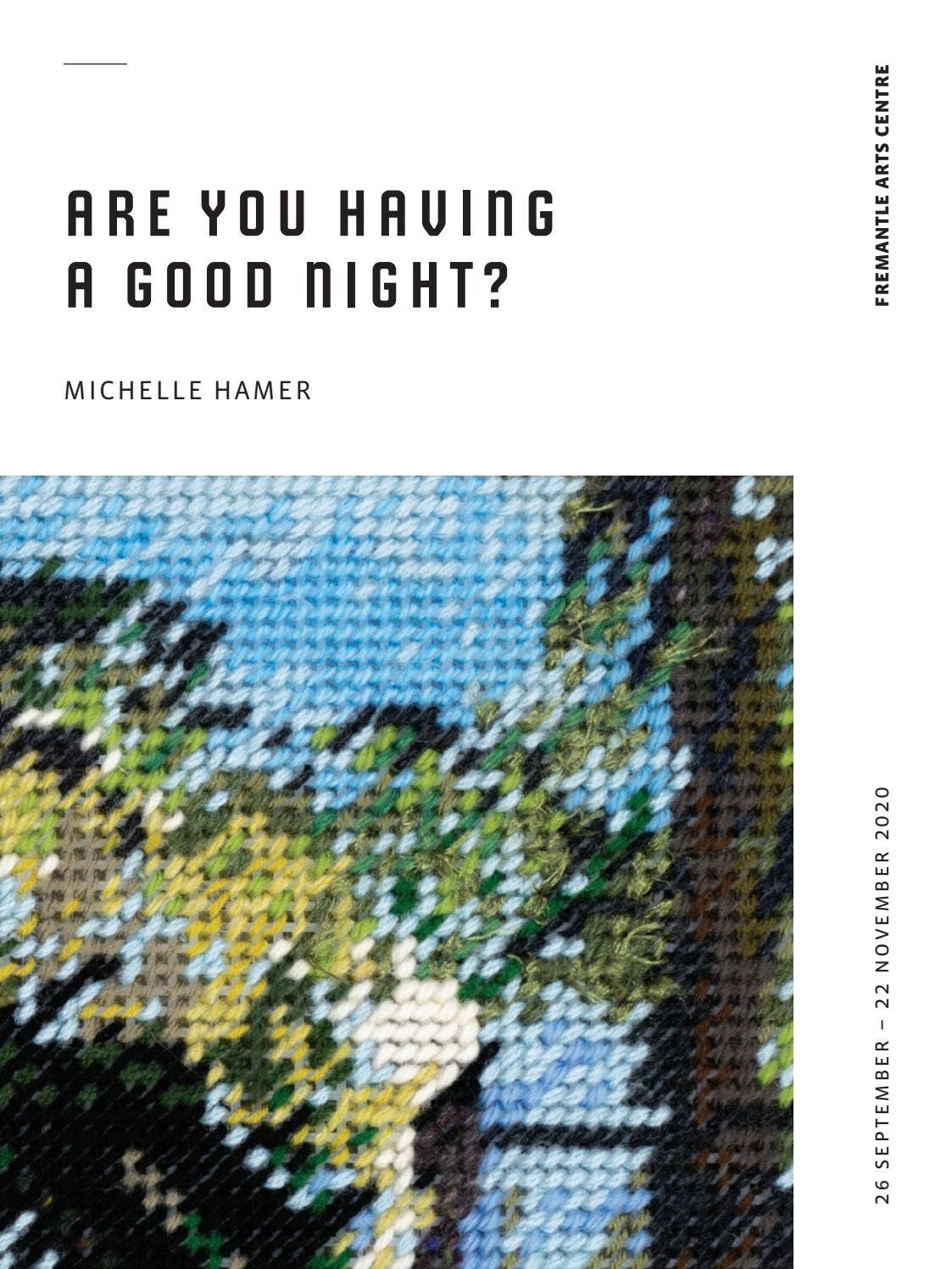Exhibition Catalogue | Michelle Hamer: Are You Having a Good Night? by ...